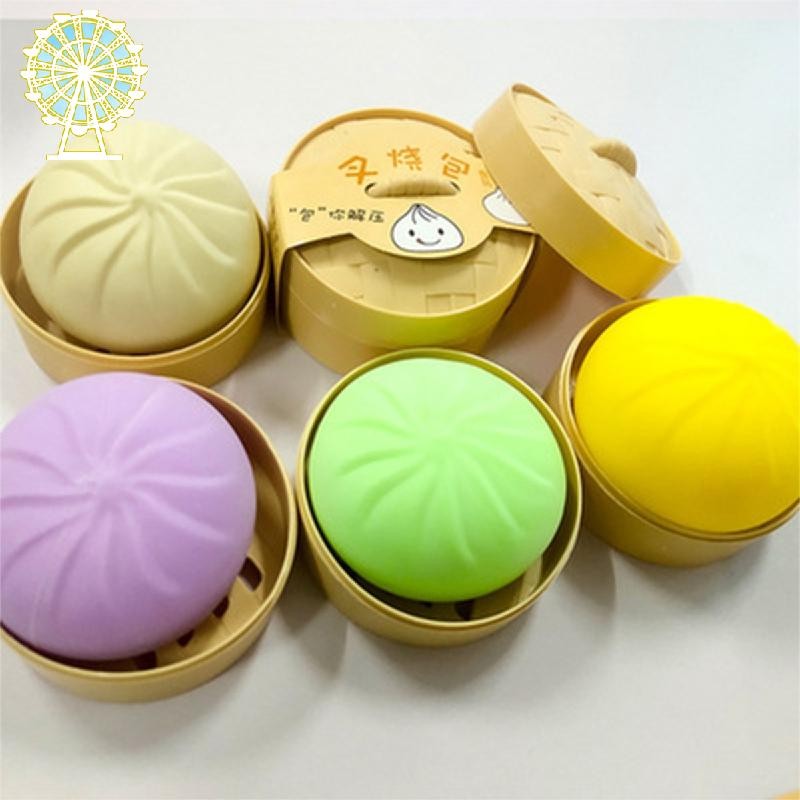 Colorful Dumpling Soft Stress Relief Ball Fidget Sensory Toy, Squeeze ...