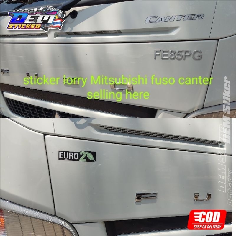 Mitsubishi fuso canter fe85pg euro 2 lorry sticker | Shopee Singapore