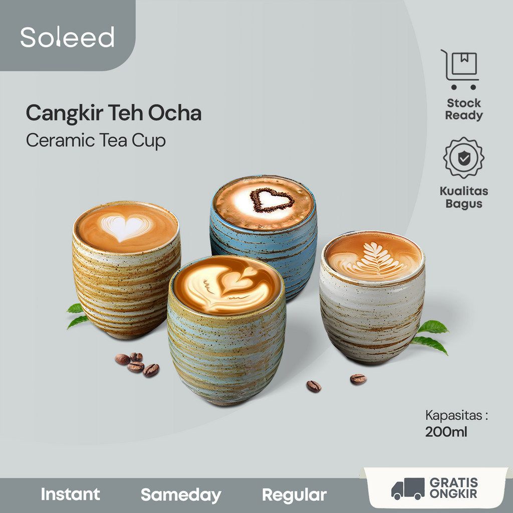 Ocha Ceramic Tea Cup 200mL SUE-856 | Shopee Singapore