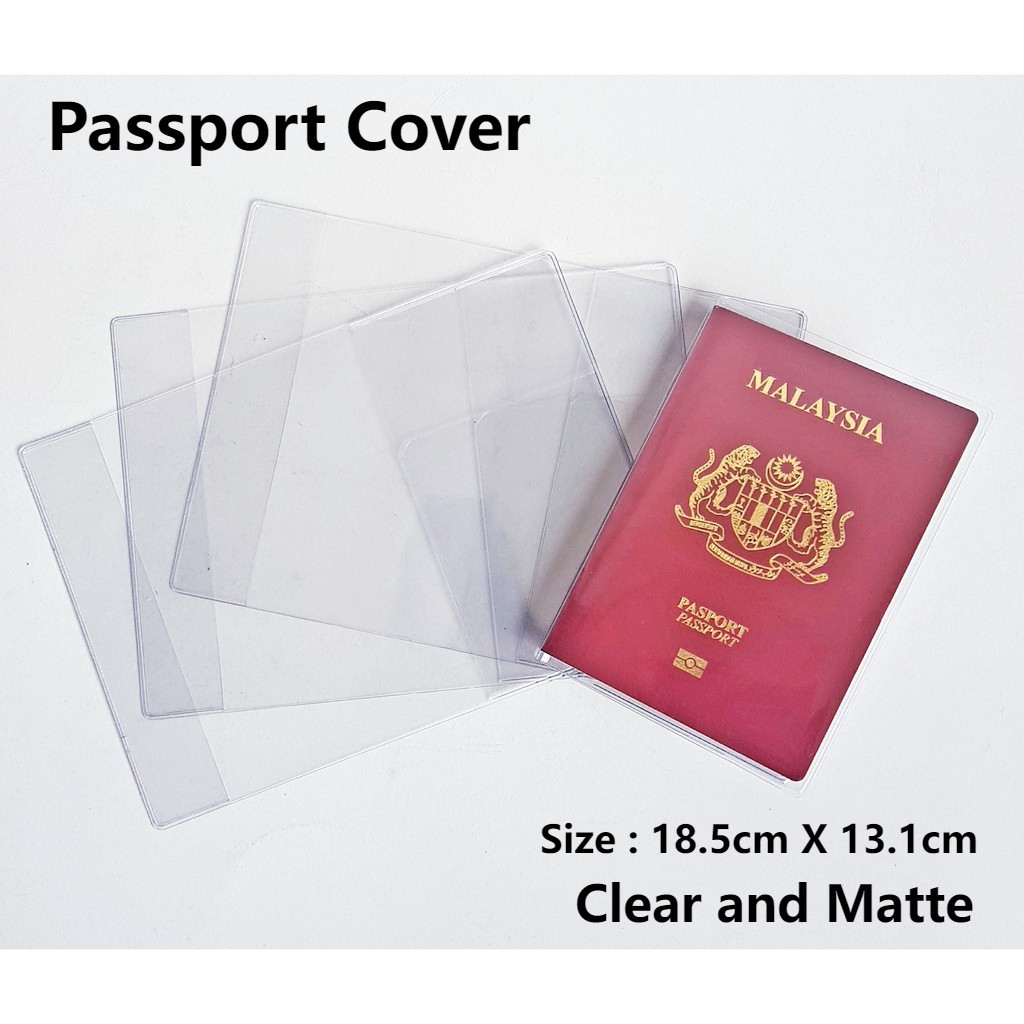 Passport Cover Waterproof Passport Holder Clear Transparent Travel Case ...