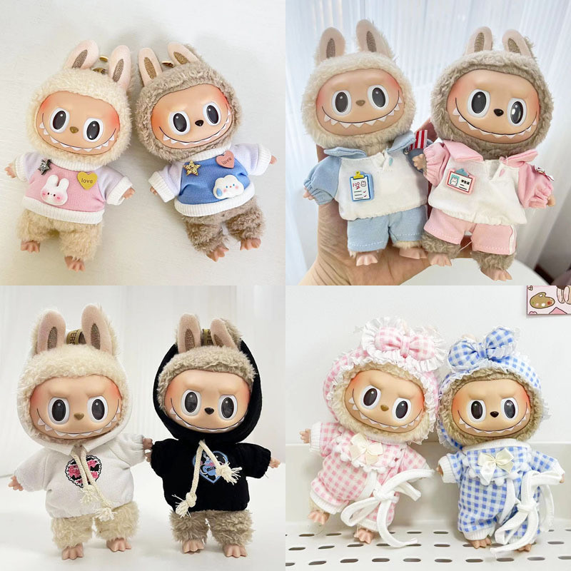 LABUBU Macaron Labubu V1 Doll Clothes Set Labubu Clothes Accessories ...