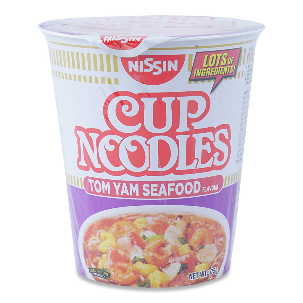 Nissin Tom Yam Seafood Cup Noodles, 75g | Shopee Singapore