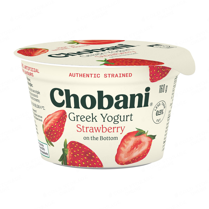 Chobani Fat Free Greek Yoghurt Strawberry 160g | Shopee Singapore