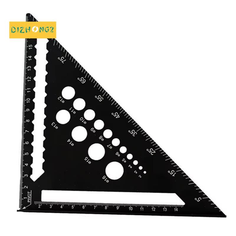 Triangle Ruler 7inch Aluminum Angle Protractor Speed Metric Square ...