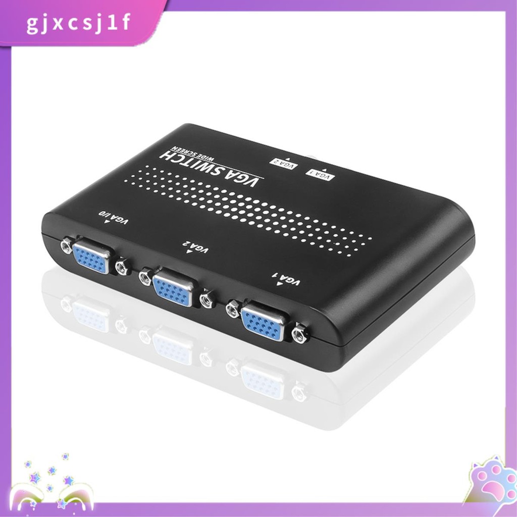 2 in 1 Out VGA Switcher Splitter Switch Video Converter Adapter HD ...