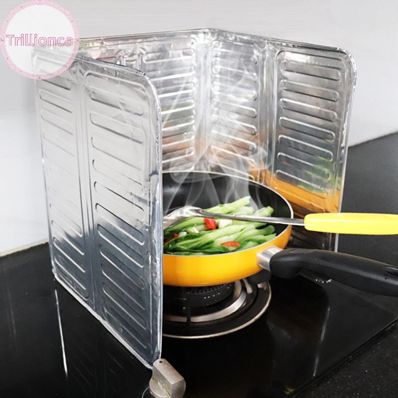 Trillionca Kitchen Oil Baffle Aluminum Foil Cooktop Oil Baffle Creative ...