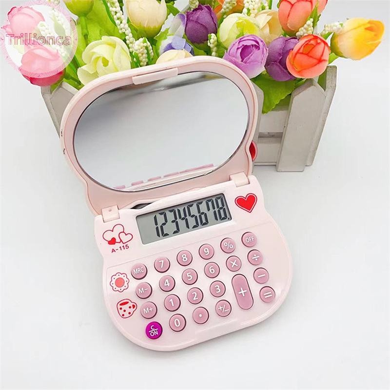 Trillionca Hello Kitty Calculator Portable Foldable Vanity Mirror Cute ...