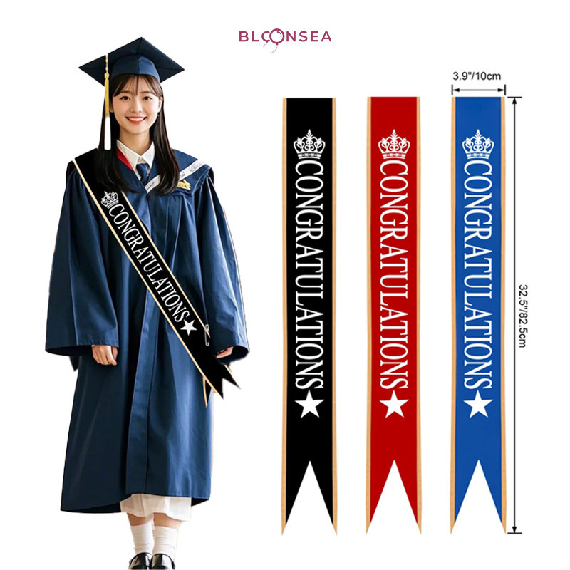 Gold Trim Congratulations Sash Dovetail Convo Party Edge Border ...