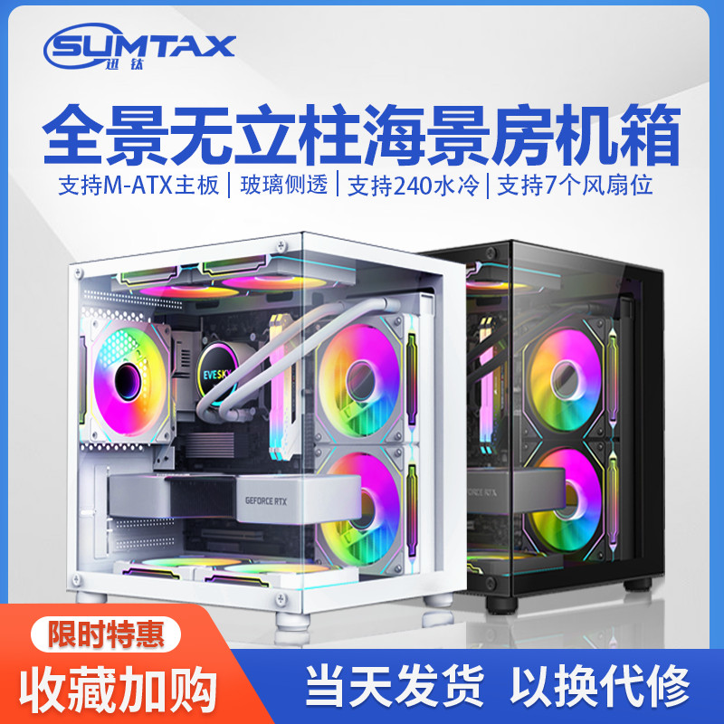 Sea View Room Without Pillars MINI Computer Case Desktop m-atx ...