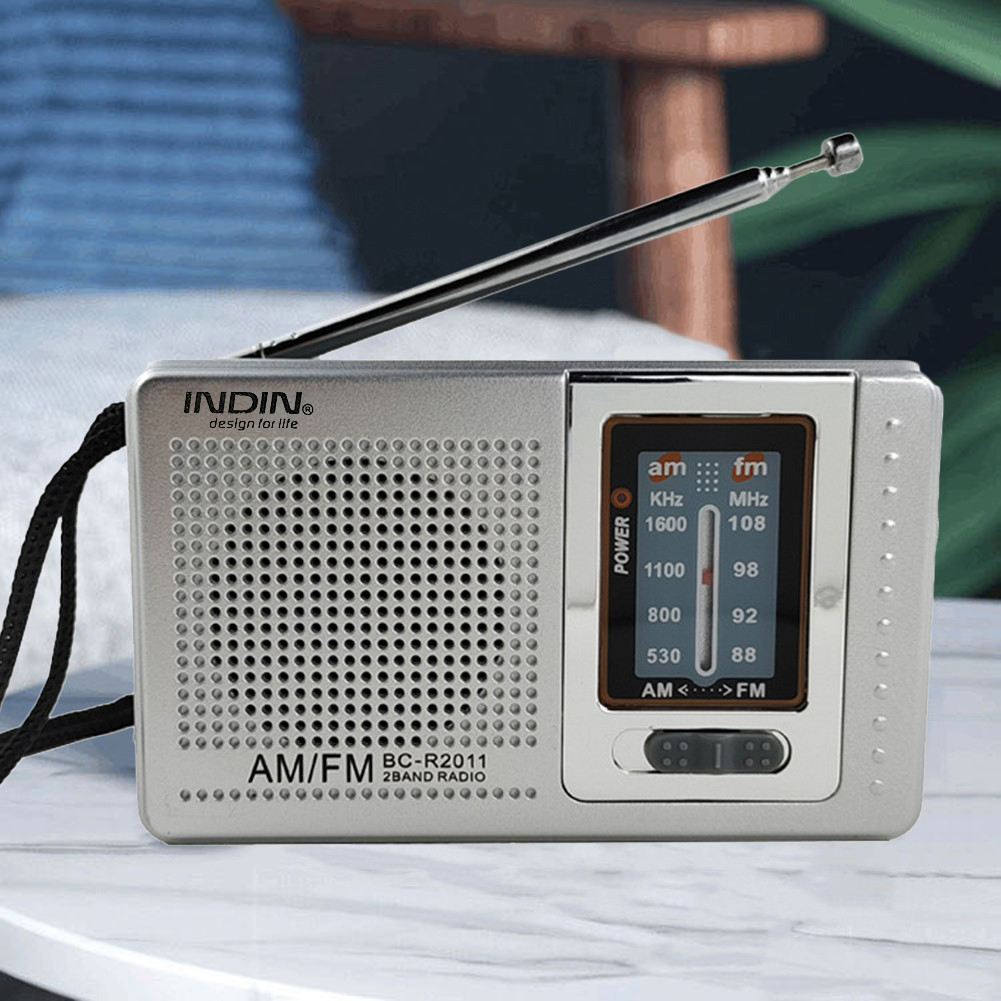 HiFi Dual Band AM FM Music Player Telescopic Antenna Mini Radio Built ...