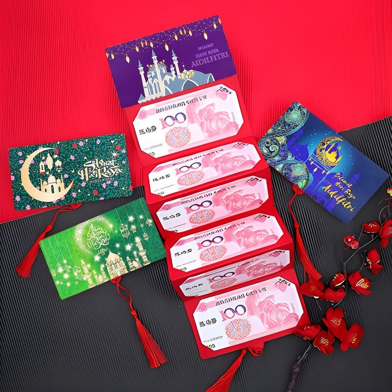Sampul Raya 2024 Spring Festival Red Pocket Simple Envelopes Cartoon ...