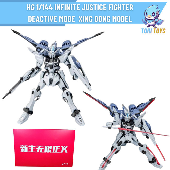 Hg 1/144 Infinite Justice Fighter Revive Deactive Mode Xing dong Seed ...