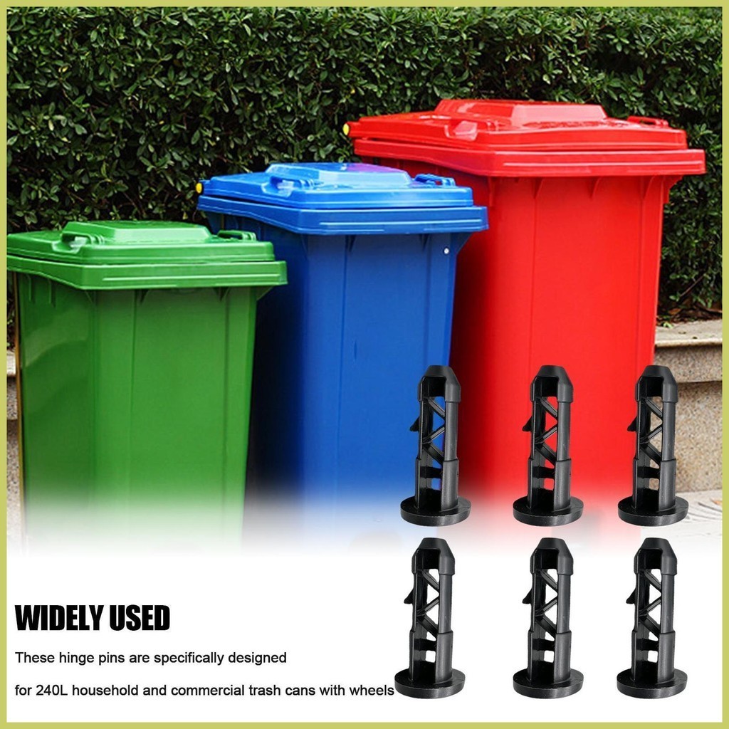 Trash Can Lid Plugs 6pcs Universal Hinged Pins for Dustbin Outdoor ...