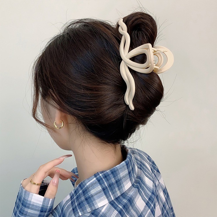 Frosted Hair Pins Women's new back of the head large updo shark clip ...