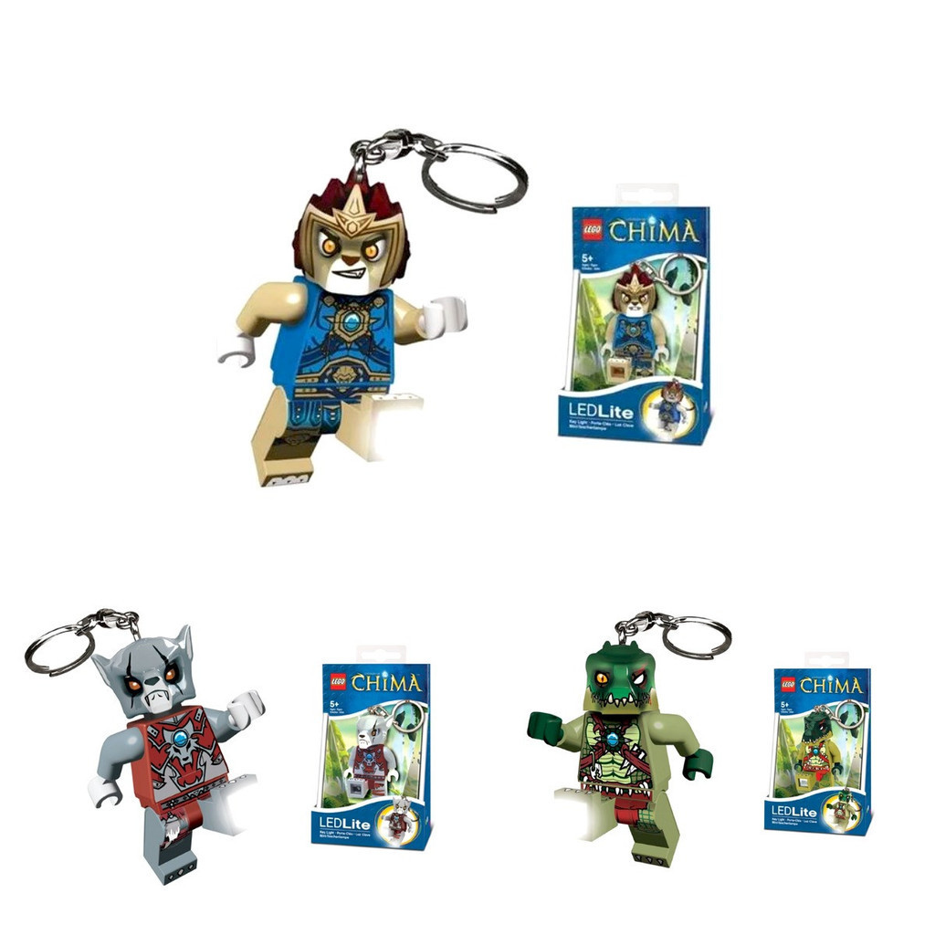LEGO Chima LED Key Light Key Chain - Laval KE35/Cragger KE36/Worriz ...
