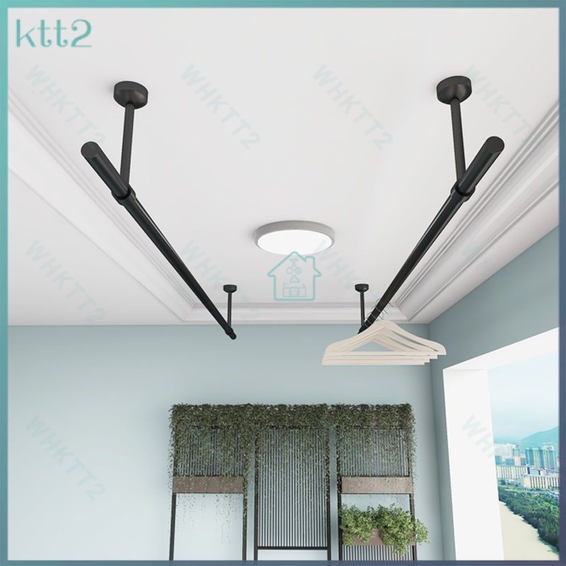 Stainless steel clothes drying rod balcony fixed hanging rod 28 ...