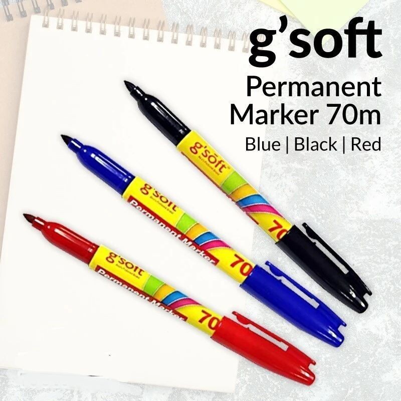 GSOFT 70M Permanent Slim Marker Pen Drawing Draw Sketch Doodle | Shopee ...