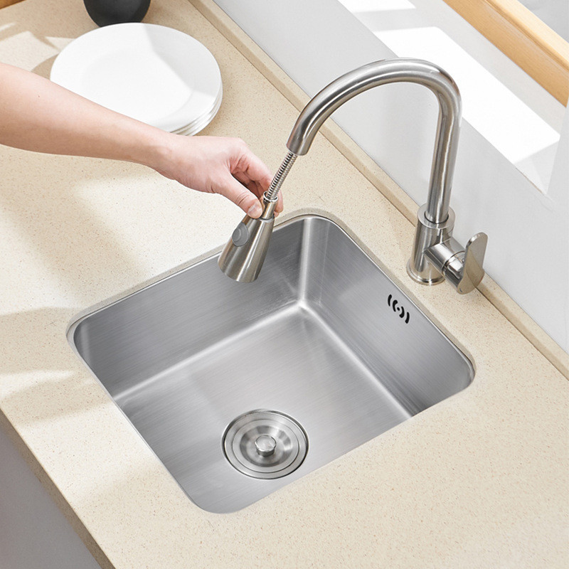 Kitchen Sink Small Single Bowl Undercounter Basin Mini Vegetable ...