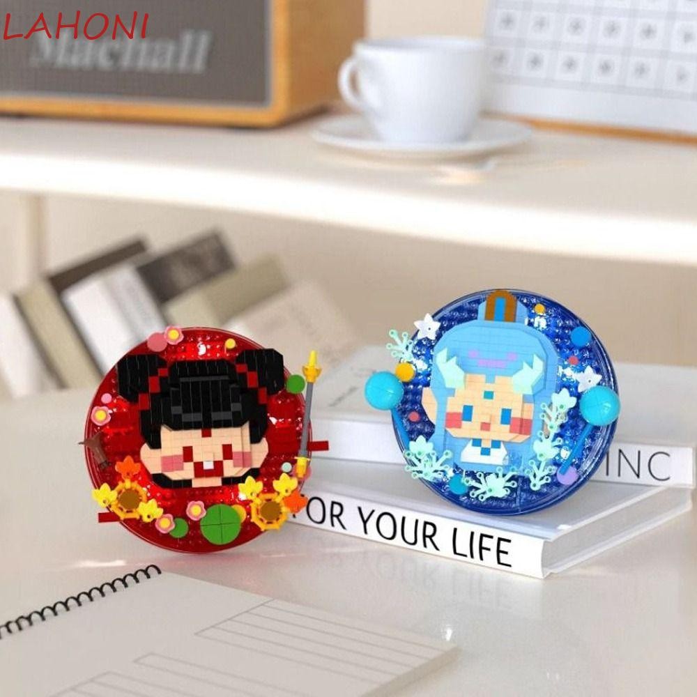 CURTES Nezha Model Building Blocks, Anime Peripheral Badge Nezha Puzzle ...