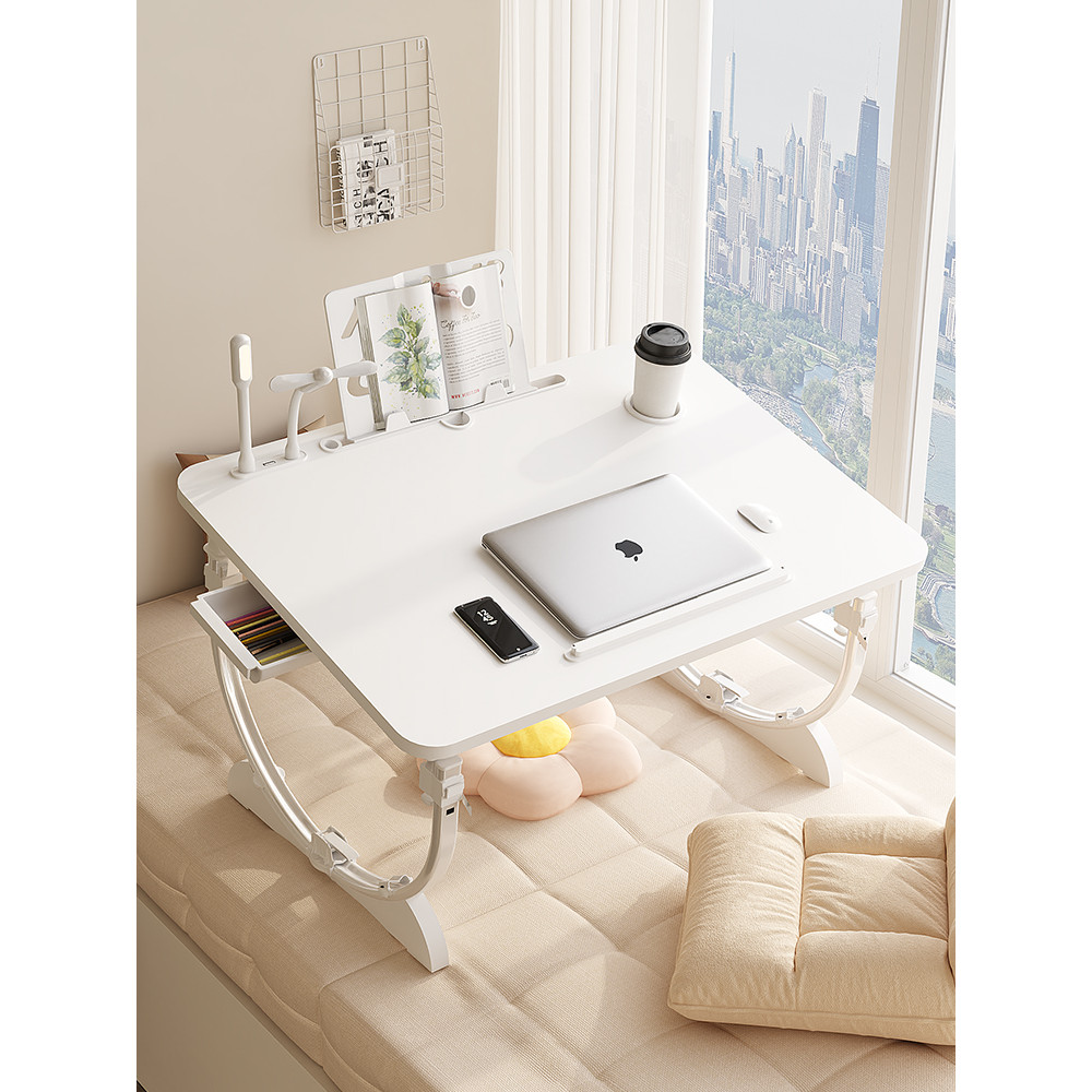 On Bed Small Table Laptop Desk College Student Dormitory Upper Study ...