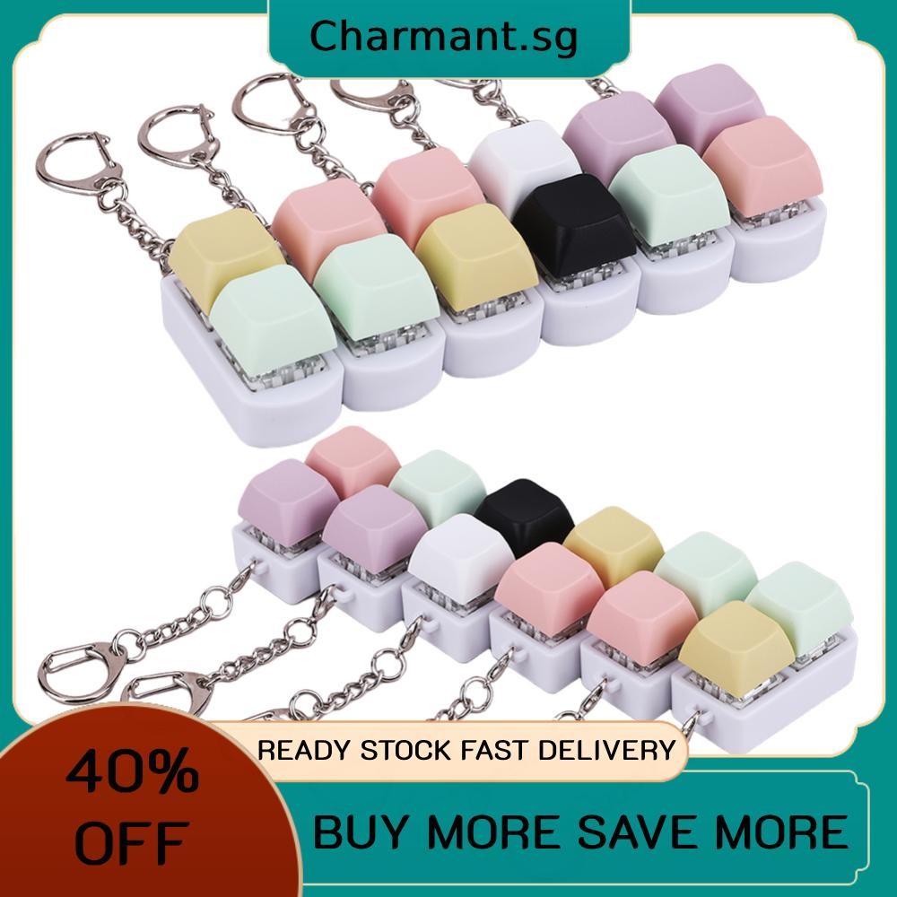 Keyboard Fidget Toy Fidget Clicker Key Switch Keychain Shaft Tester for ...