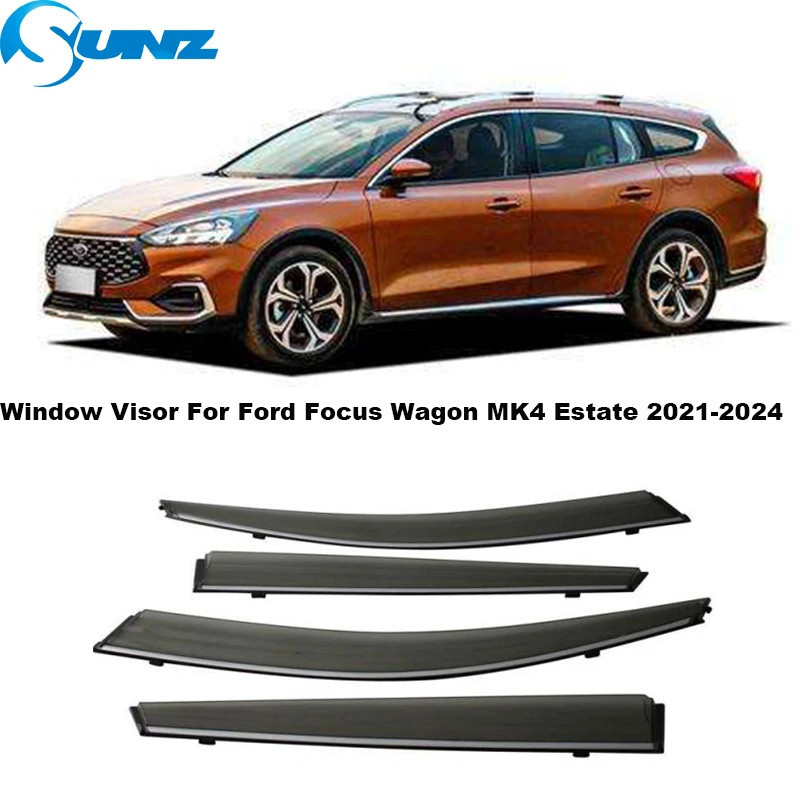 Window Visor For Ford Focus Wagon MK4 Estate 2021 2022 2023 2024 Side ...