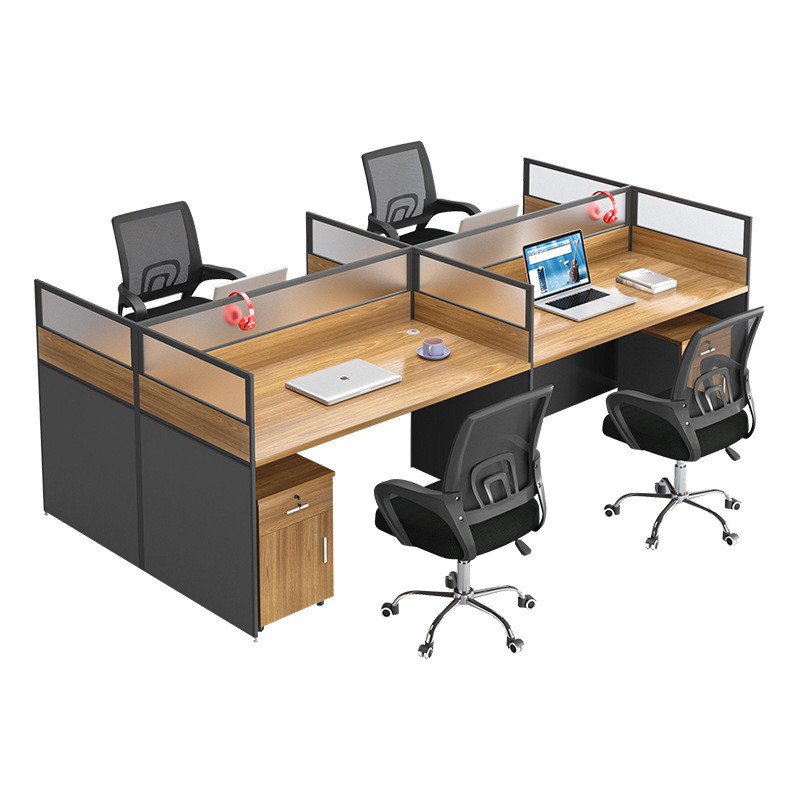 [Ready Stock]Office Table with Partition/Office Table/PC Table/Assembly ...
