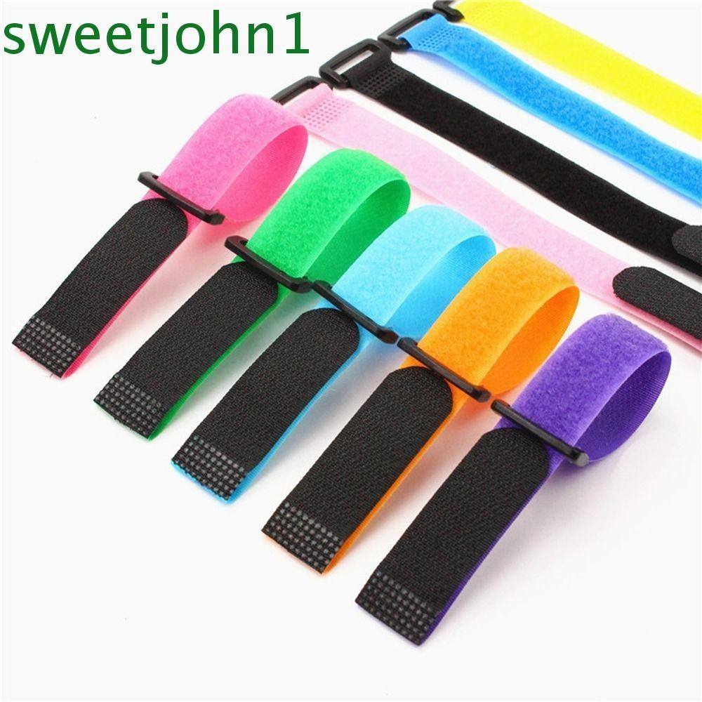 SWEETJOHN Cable Ties Straps Finishing Tools Reusable Hook Loop Strap ...