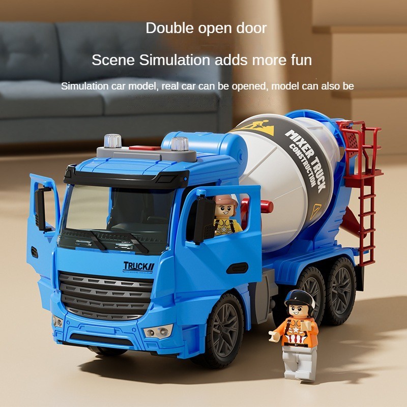 Children's engineering vehicle cement mixer truck toy large concrete ...