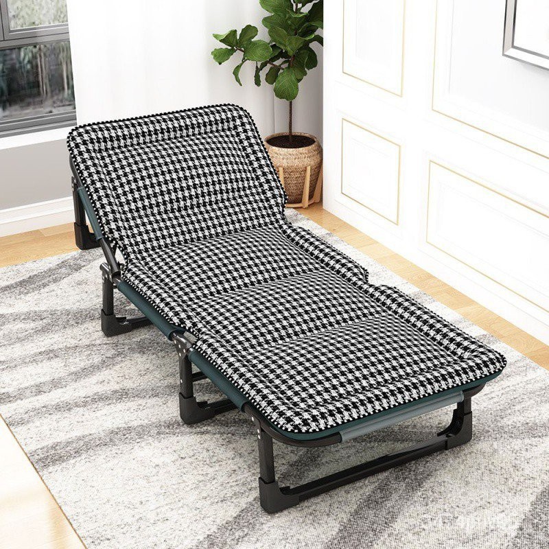 Folding Bed Single Bed Lunch Break Office Recliner Household Portable ...