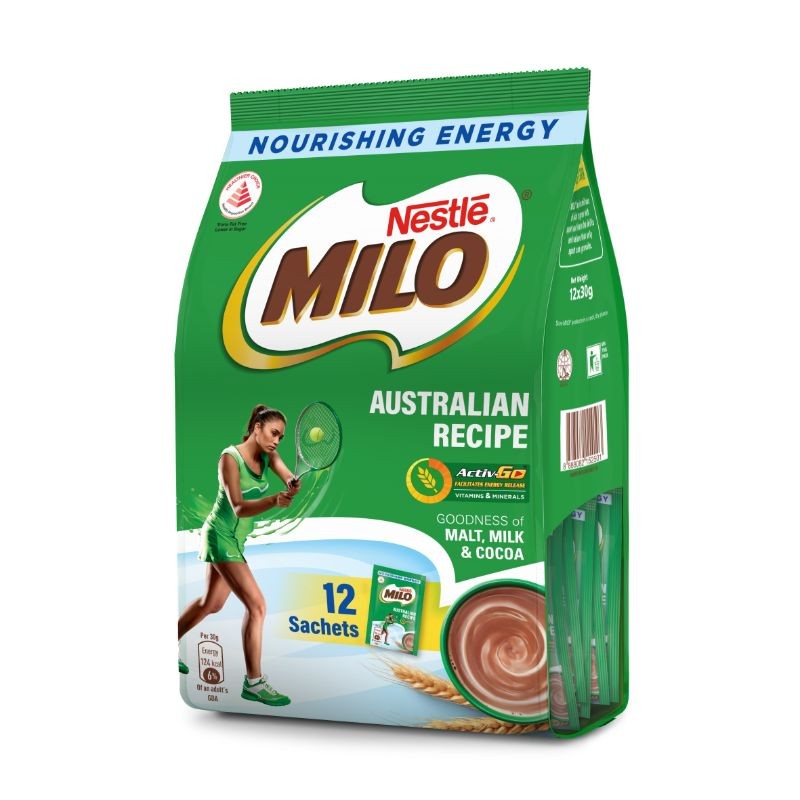 Nestle Milo Australian Recipe Sachets 12s x 30g | Shopee Singapore