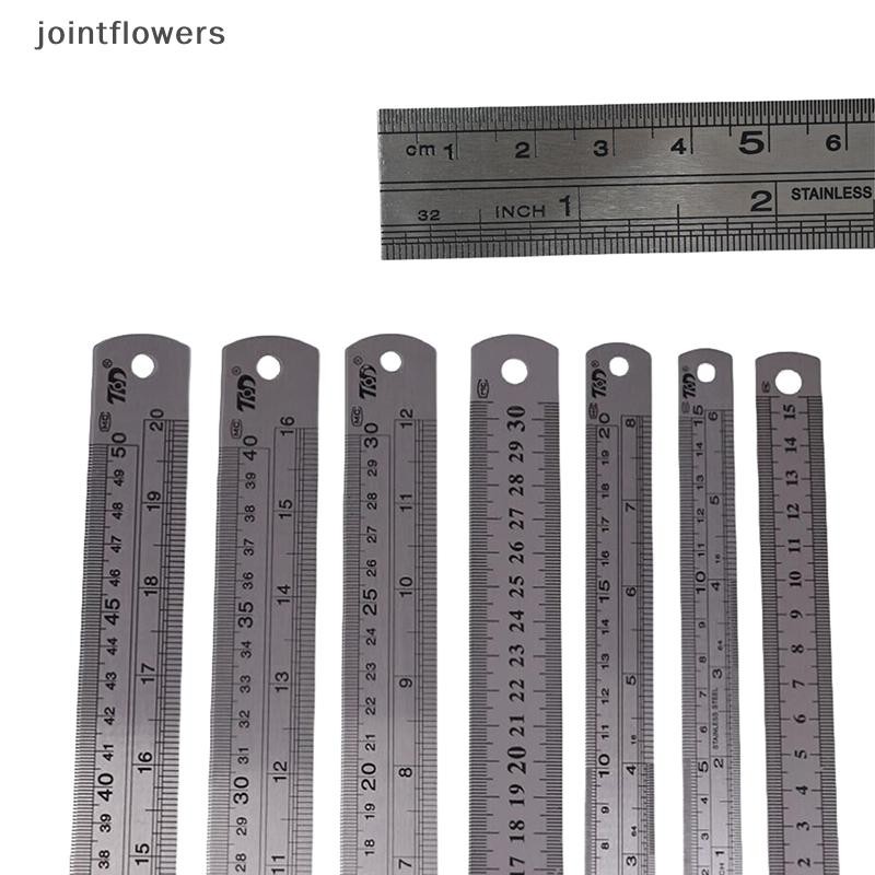 JSS 1PC 15/20/30/40/50CM Metal Rulers With High Precision Graduation ...