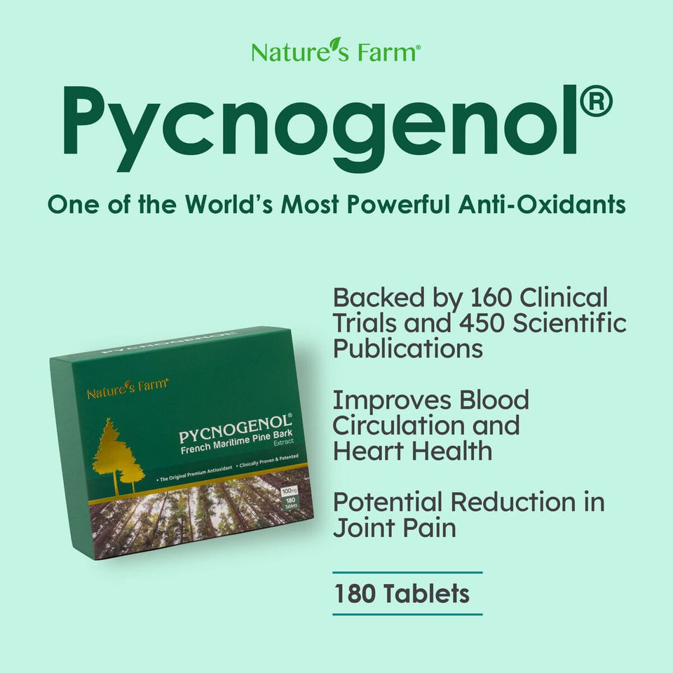 Nature's Farm® Pycnogenol® 100mg 180s | Shopee Singapore