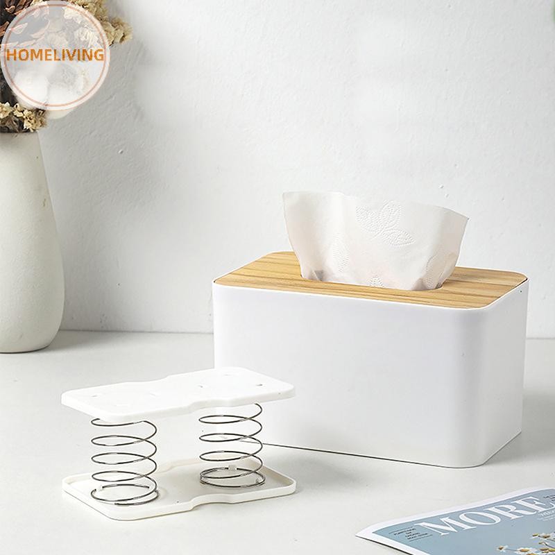 homeliving Creative Spring Holder Tissue Box Automatic Lift Spring ...