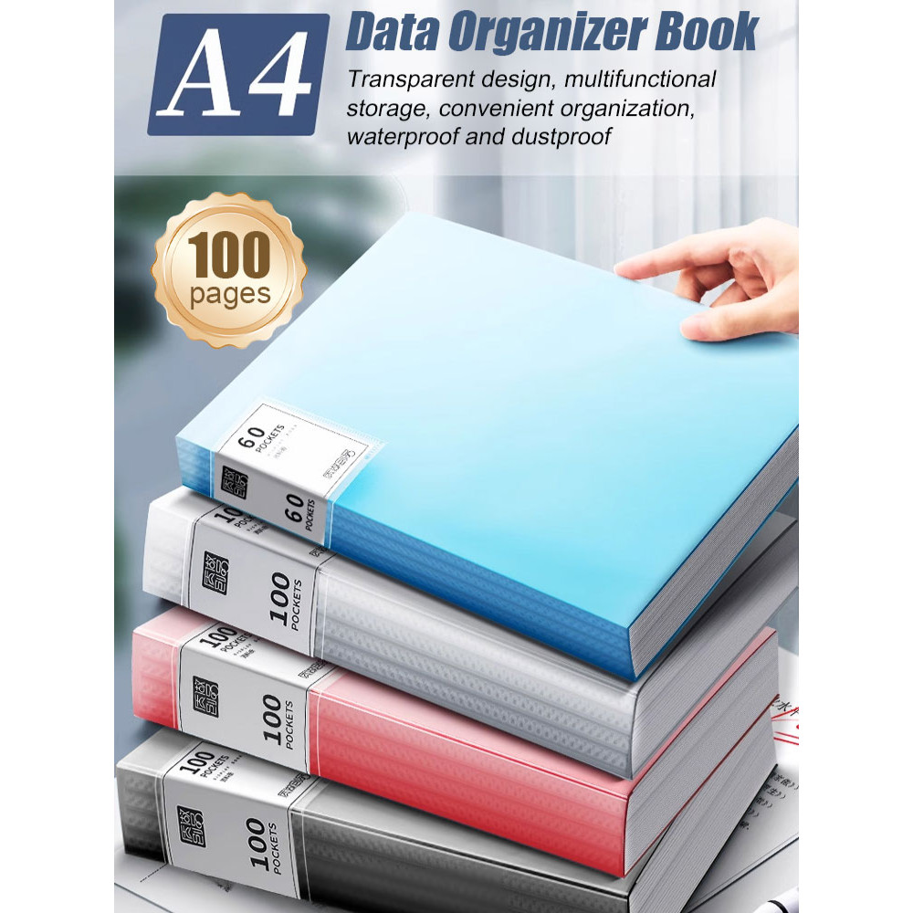 [Quick organization/Transparent visibility] A4 Folder transparent ...