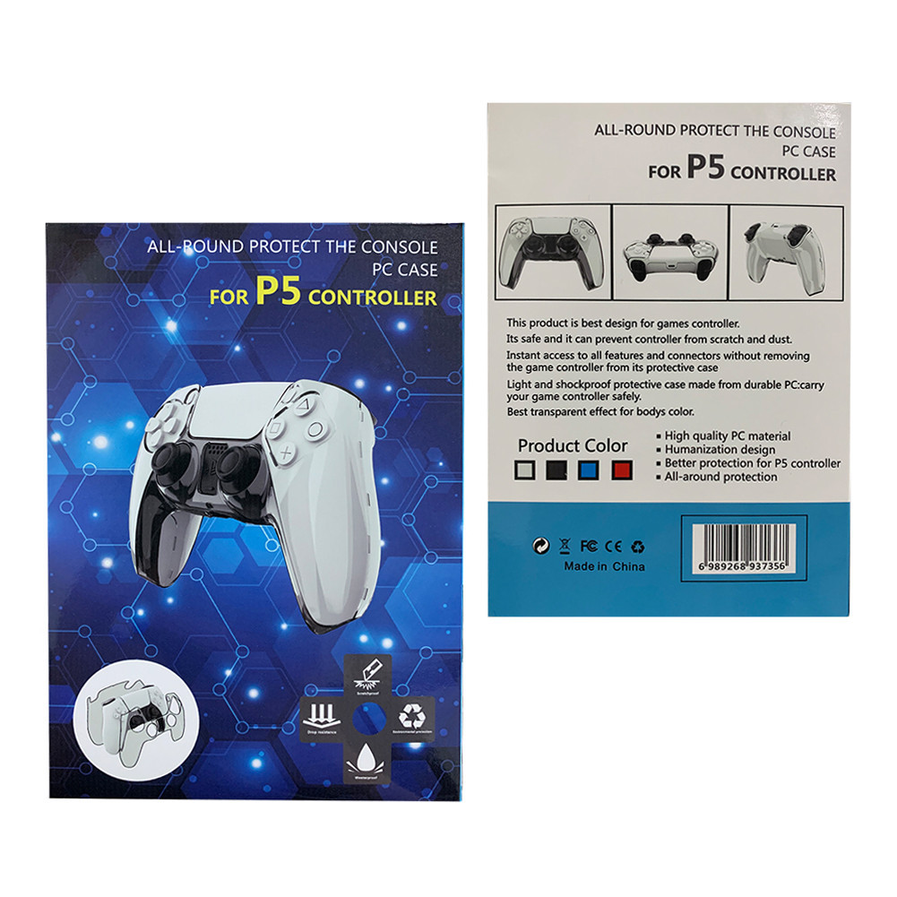 Transparent Clear PC Cover Case Protector Skin for PS5 DualSense ...