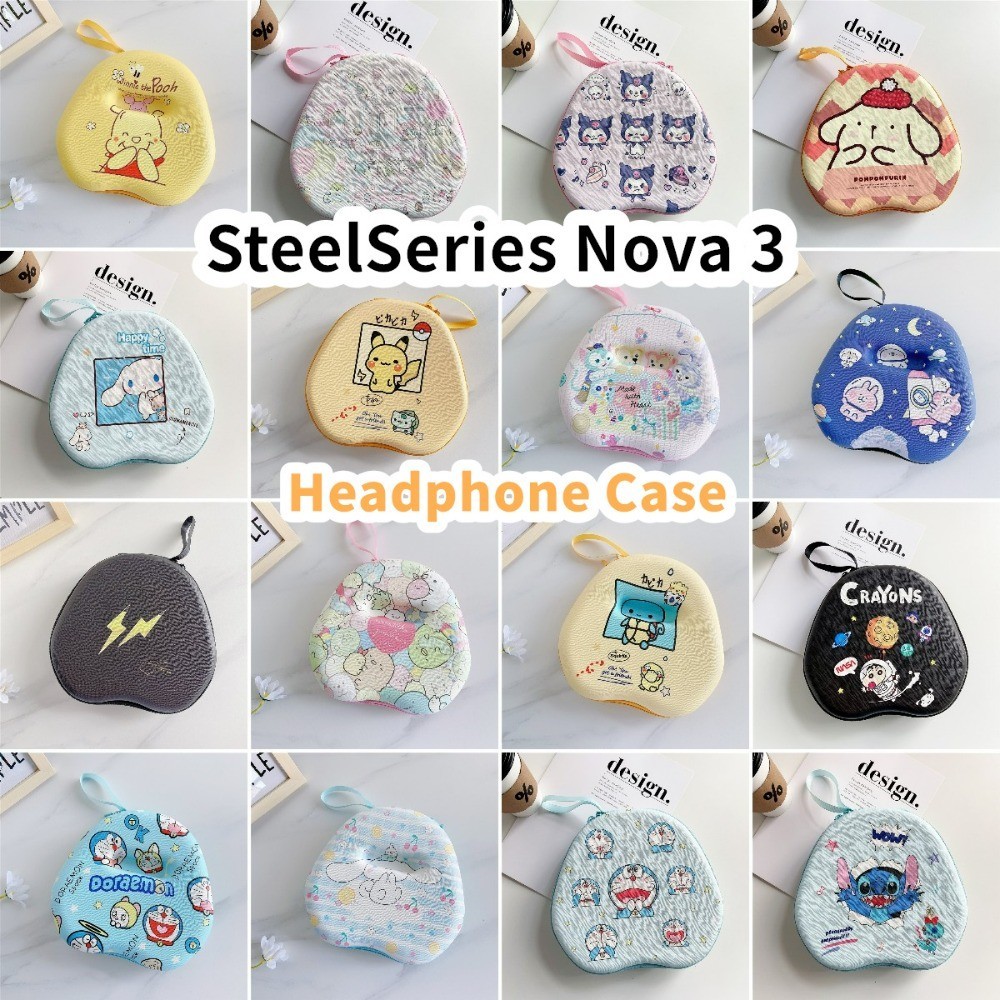 For SteelSeries Nova 3 Headphone Case Cartoon Creative Patterns Headset ...