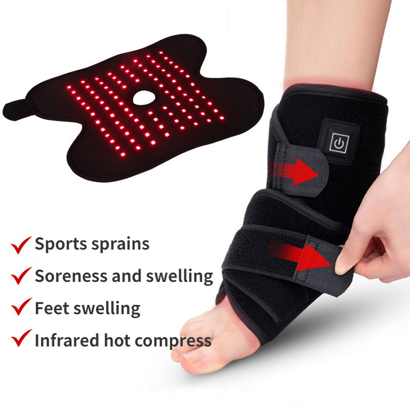 Infrared Therapy Ankle Heating Bandage Wearable Foot Sprain Care ...