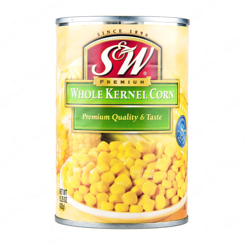 S&W Whole Kernel Corn 432g | Shopee Singapore