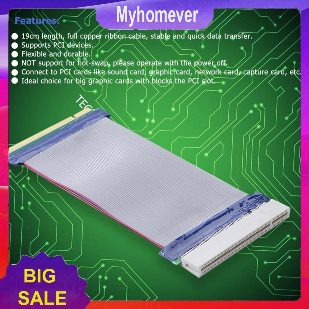 PCI Sound Network Graphic Card Extender Converter Flat Ribbon Cable ...