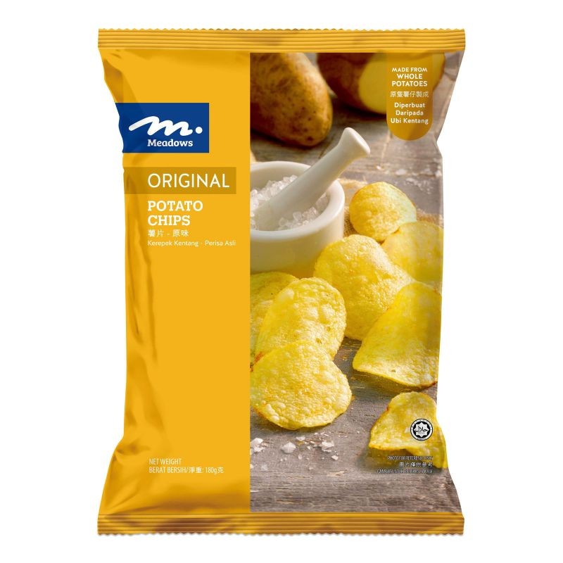 Meadows Original Potato Chips, 180g | Shopee Singapore