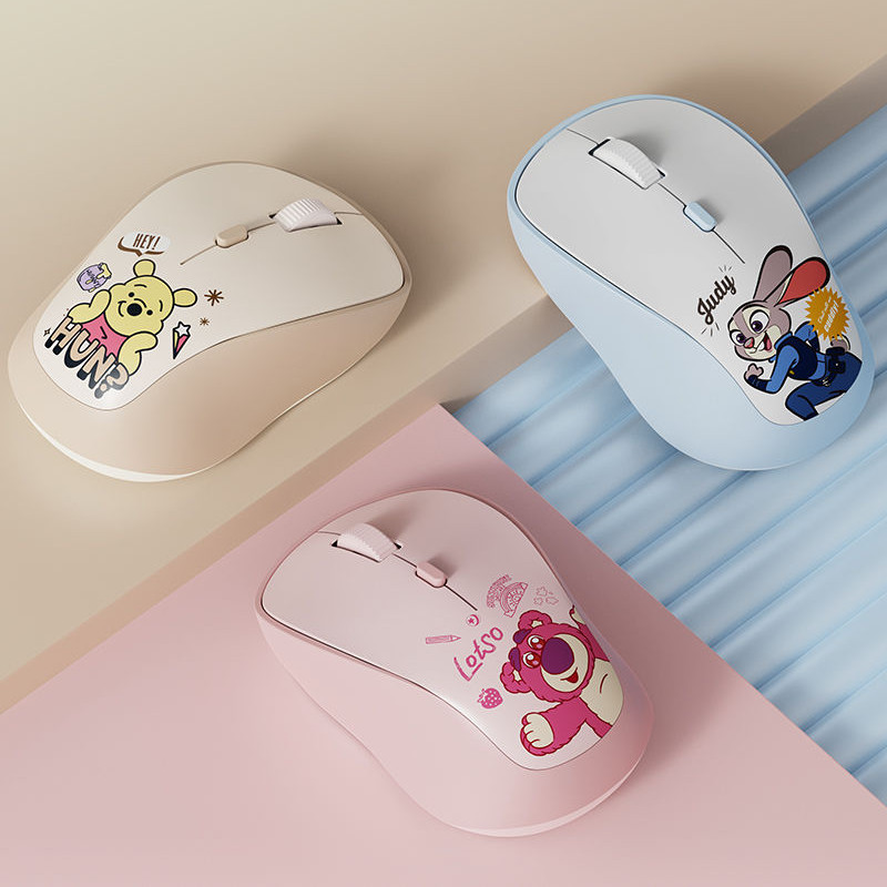 Disney QS-MS07 Series Wireless Mouse Dual Mode Bluetooth Strawberry ...