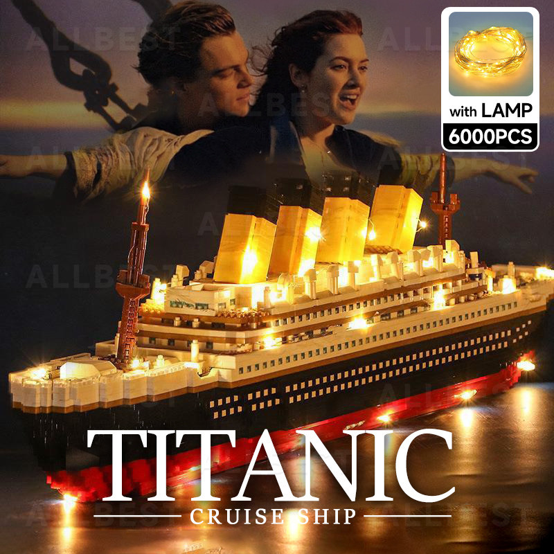 6000pcs Mini Bricks titanic Model Cruise Ship DIY Boat Model titanic ...