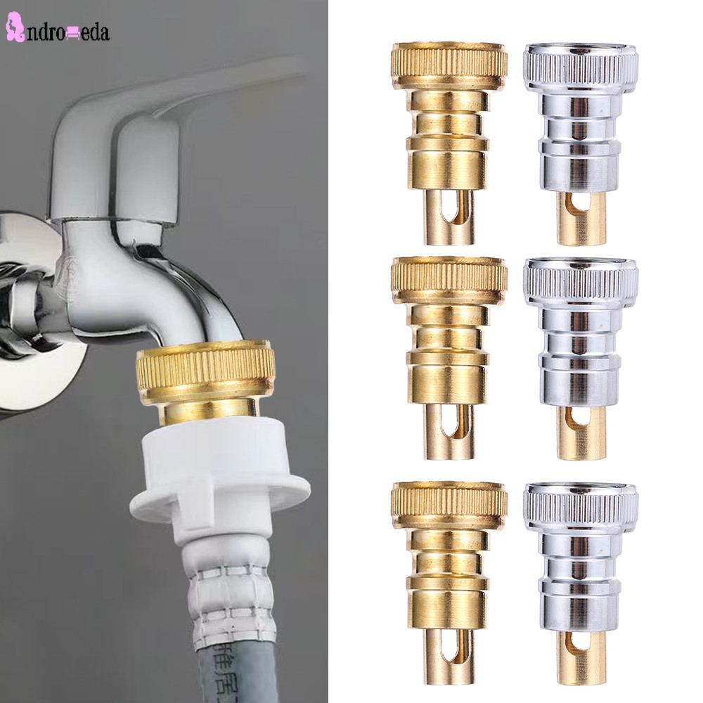 4 Point Copper Water Tube Connector Washing Machine Tap Snap Adapter ...