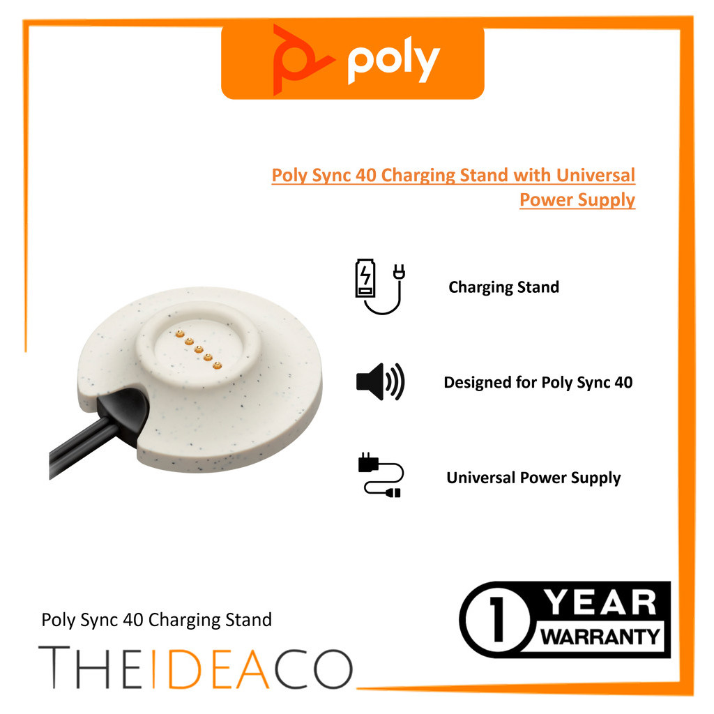 Poly HP Sync 40 Charging Stand with Universal Power Supply (218430-01 ...