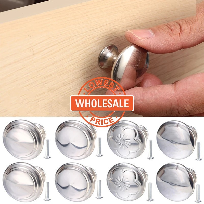 [ Wholesale ]Silver Mushroom Head Metal Pulls/ Stainless Steel Kitchen ...