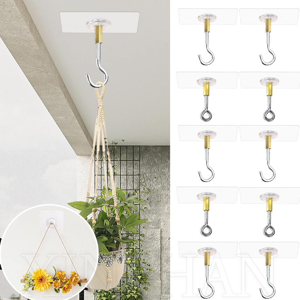 Suspended Ceilings Strong Hooks - No-Punching Flower Pot Hooks - Metal ...