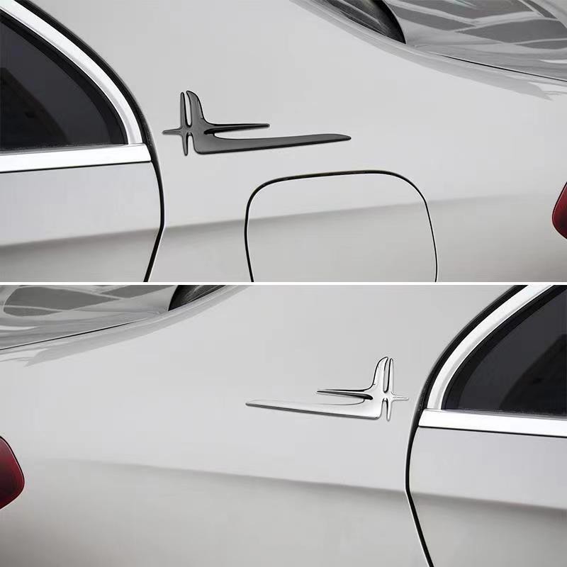 Car Decoration Sticker 3D Car Logo Sticker Metal Side Logo Personalized ...