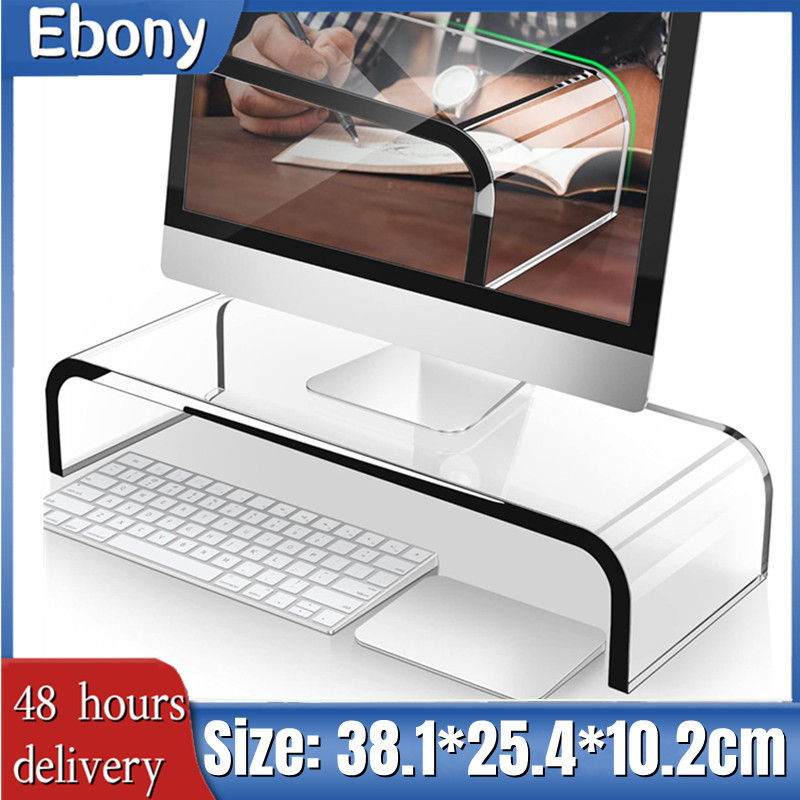 Computer Monitor Screen Elevated Rack Office Desk Surface Panel ...