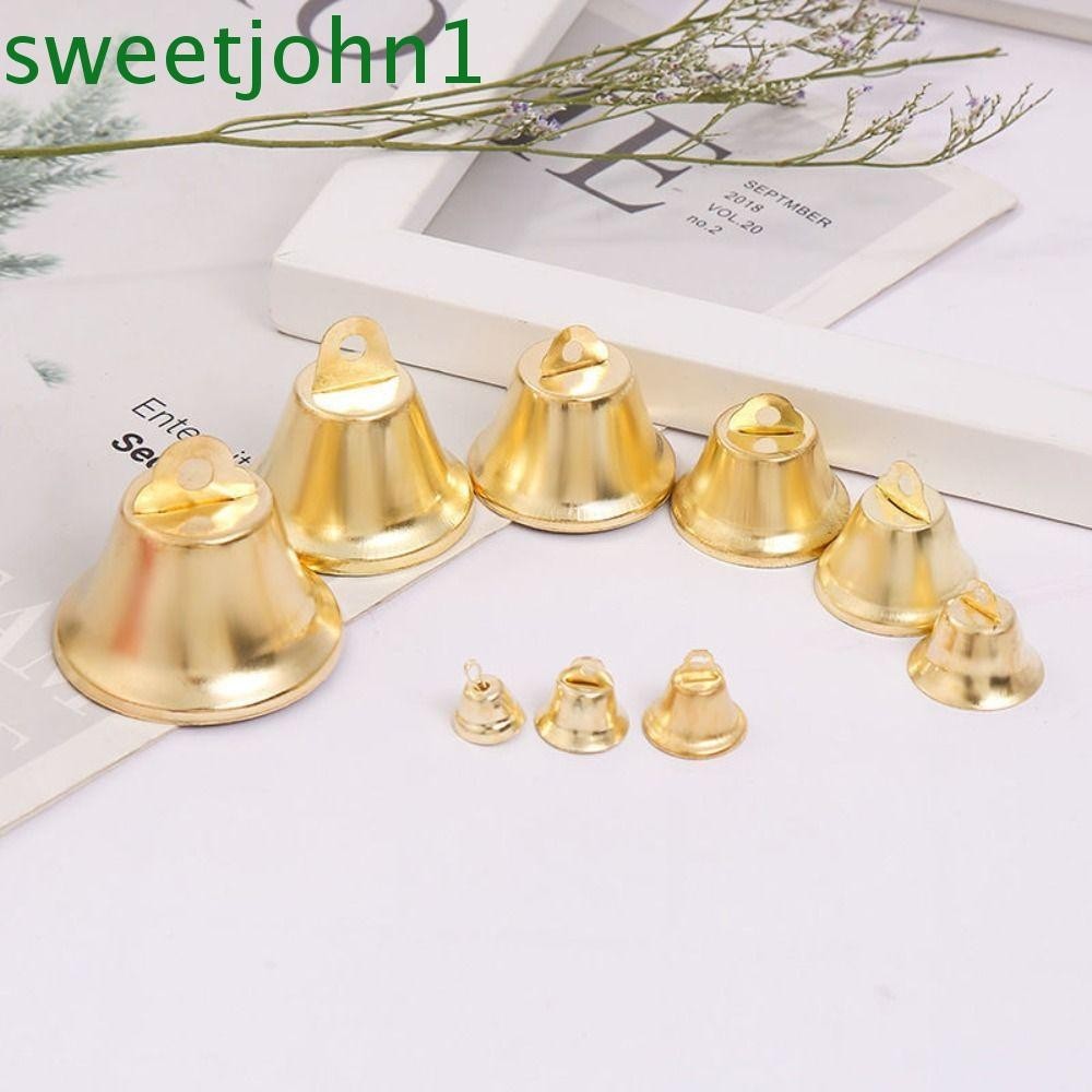 SWEETJOHN 50pcs Jingle Bell, Jewelry Materials Wind Chime Gold Small ...